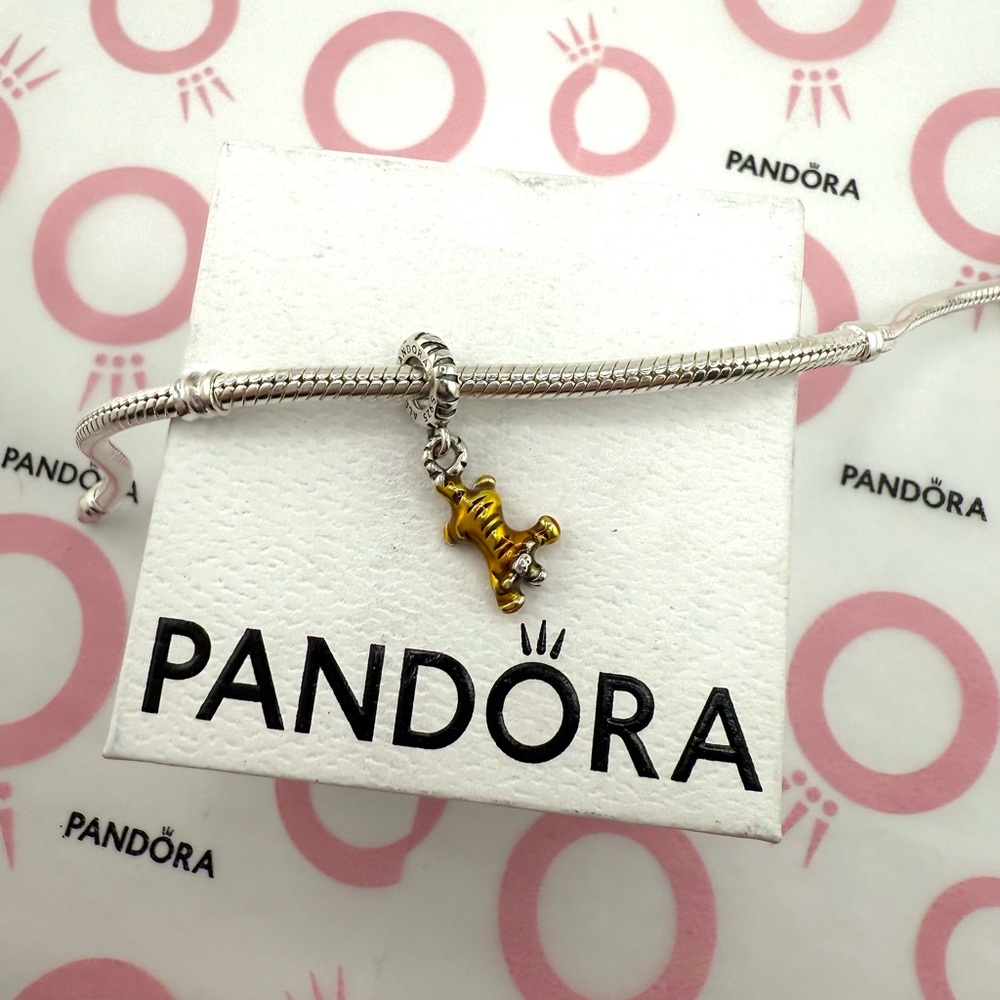 New Pandora Disney Winnie The Pooh Tigger Charm W/ Th… - Gem